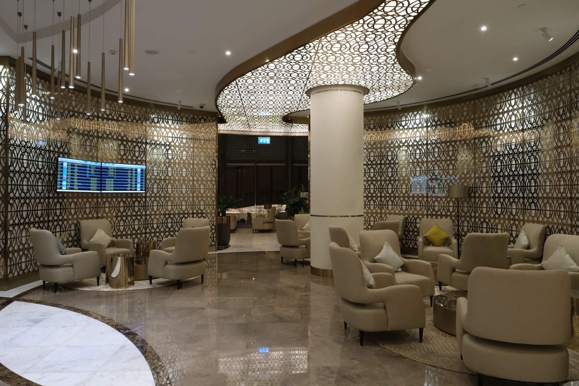 Oman Air First Class Lounge Review Muscat MCT