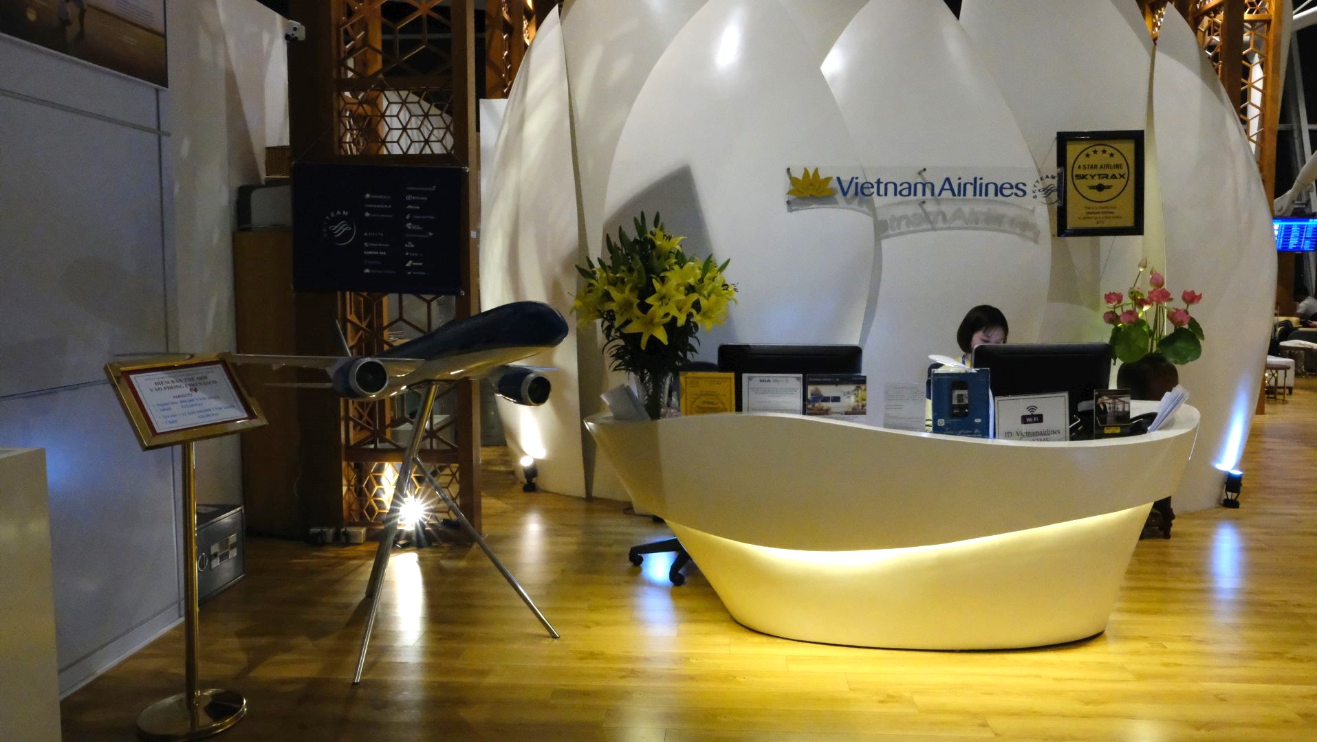 Vietnam Airlines Lotus Lounge Hanoi Vietnam HAN