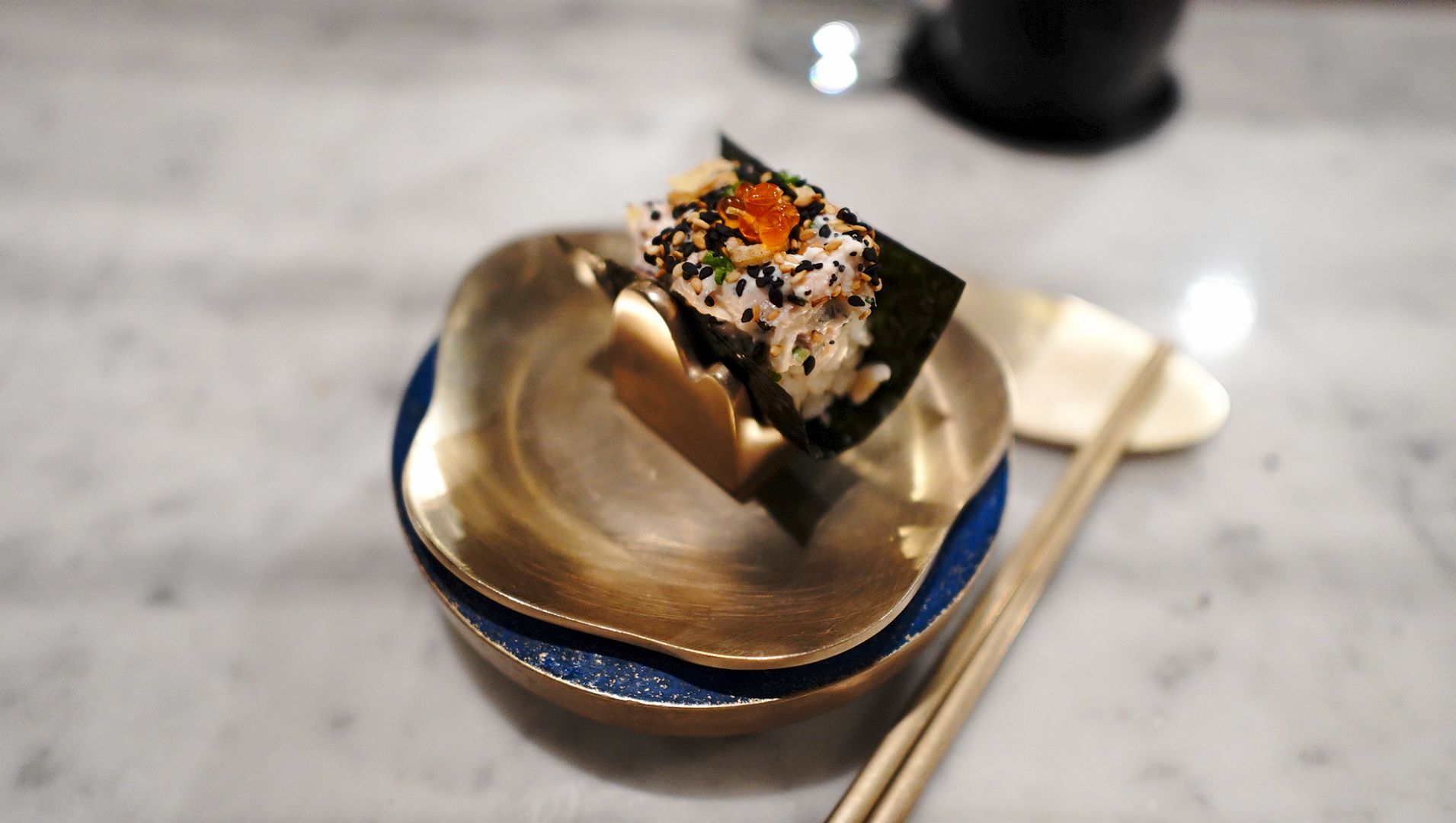 Michelin Star Food Review: Mari Korean Handrolls in Hells Kitchen, New York